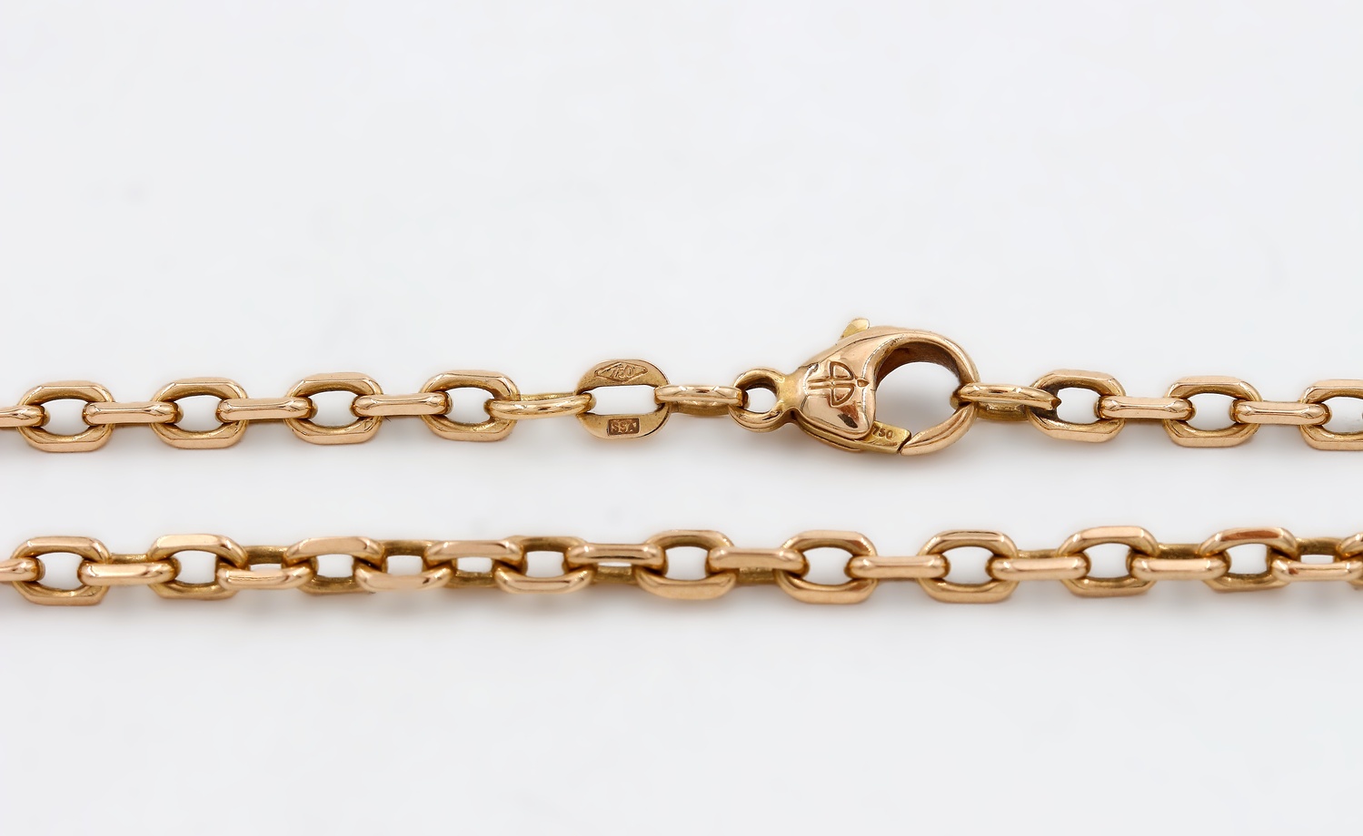 Halsband ankar i 18k guld - massiv